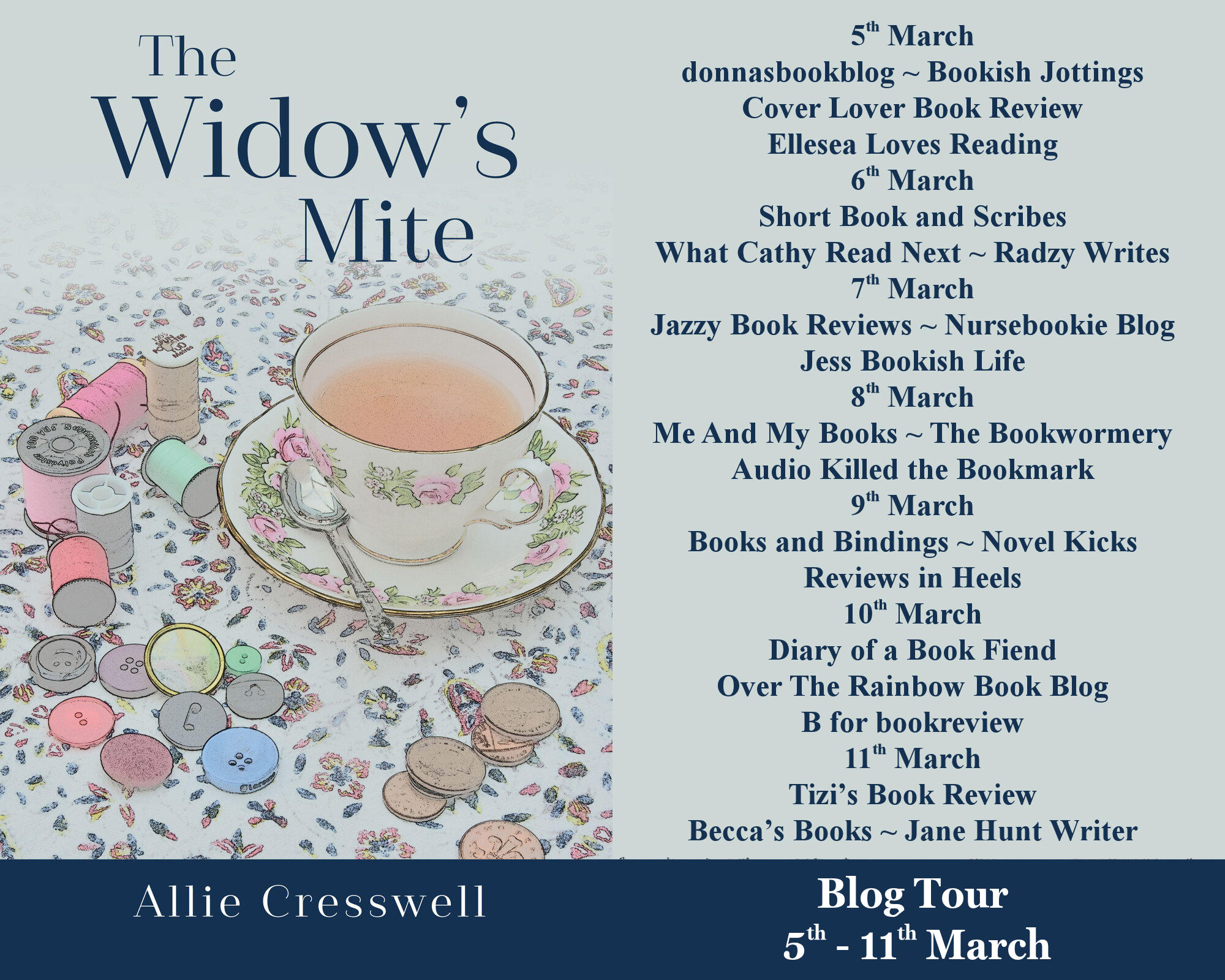 #BlogTour #BookReview The Widow’s Mite by Allie Cresswell ...