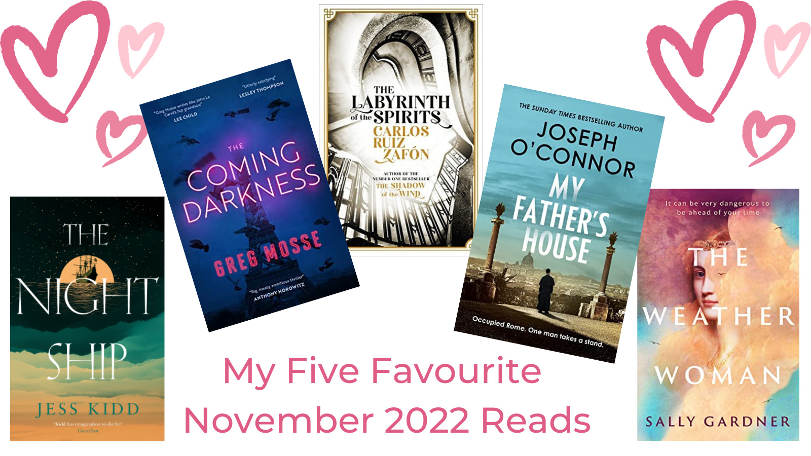 My Five Favourite November 2022 Reads – What Cathy Read Next…