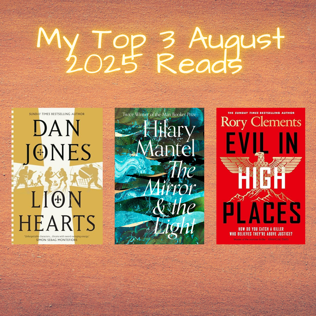 My Top 3 August 2025 Reads – What Cathy Read Next…